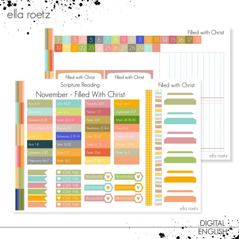 November 22 – Scripture Reading Plan – Ella Roetz